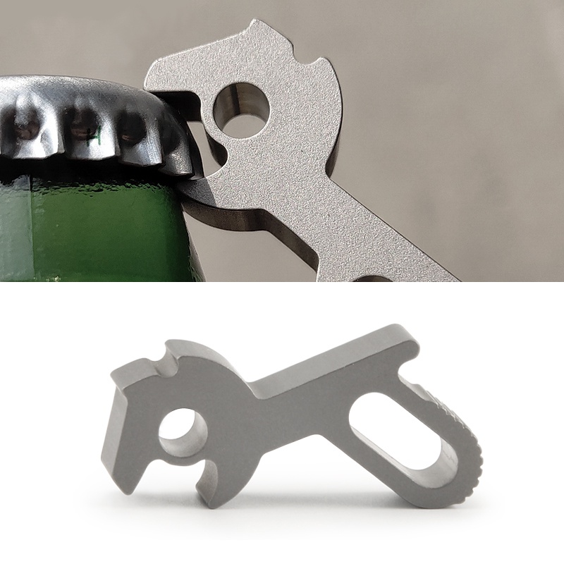 CNEDC Titanium Alloy Bottle Opener Outdoor EDC Camping Tool Titanium ...