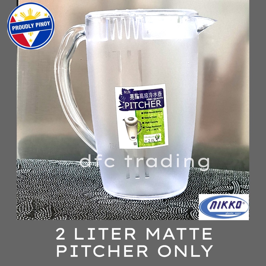 2 LITER TRANSPARENT CLEAR PITCHER BY NIKKO | Shopee Philippines