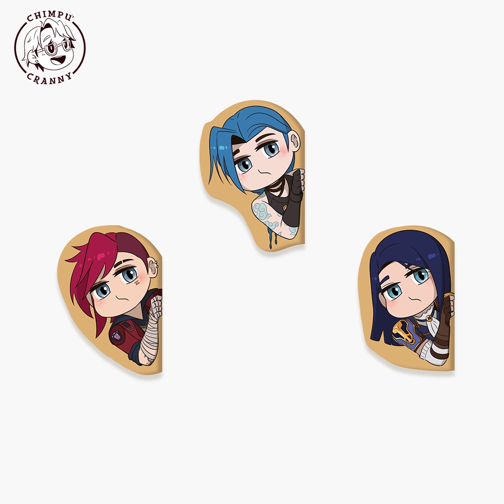 Arcane League of Legends Cartoon Game Cute Magnetic Bookmarks | Shopee ...
