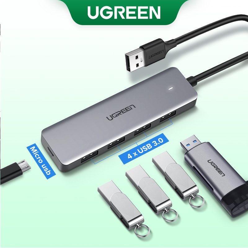 UGREEN 4-Port Multiple USB Splitter Ultra Slim High-Speed HUB OTG For ...