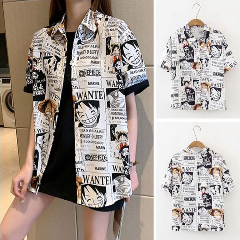 Instant delivery Anime One Piece Polo Shirt Unisex Shirt Couple's ...