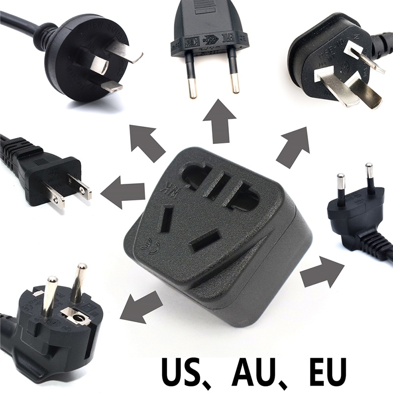 【2000W!!】 3-Pin US Plug AU EU to American High Power Plug Adapter US ...