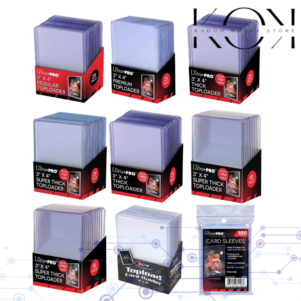 Ultra Pro UP Clear Regular Top loaders Thick Platinum Top Loader Box ...