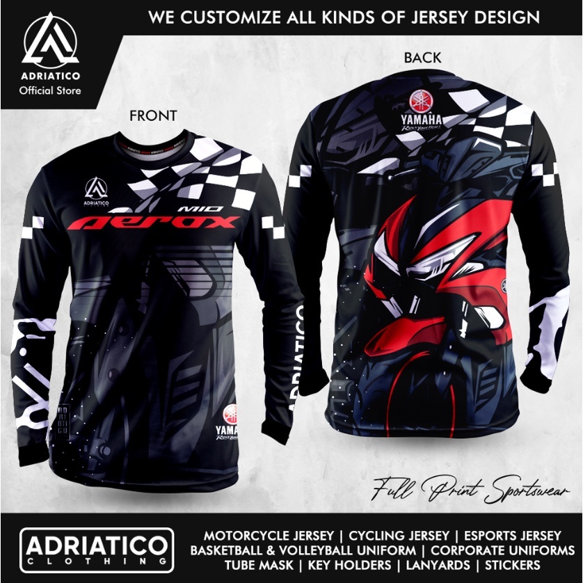 Adriatico Motorcycle Jersey "Yamaha Aerox" Motorcycle Riding Jersey | Shopee Philippines