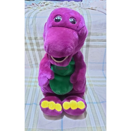 50cm Singing I Love you Dinosaur Barney and Friends Huggable Stuffed ...