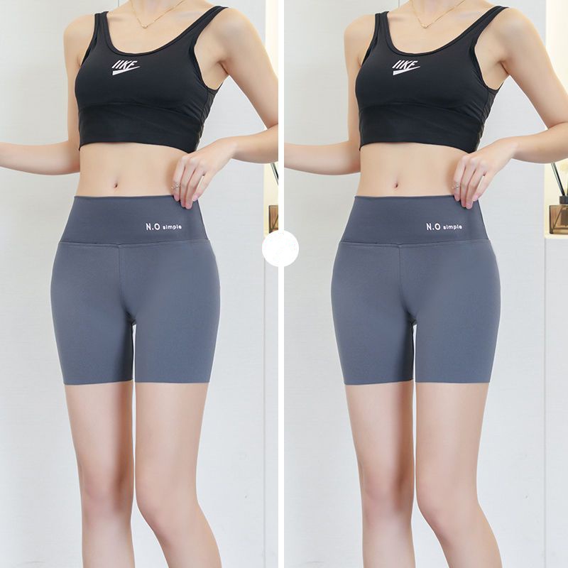 Exercise Shorts Simple Workout Cycling Shorts High Waist For Indoor ...