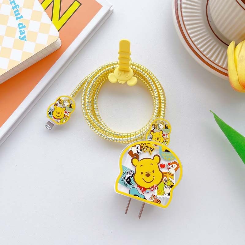 Character Charger Cable Protector Pooh Pompompurin Spongebob Pikachu ...