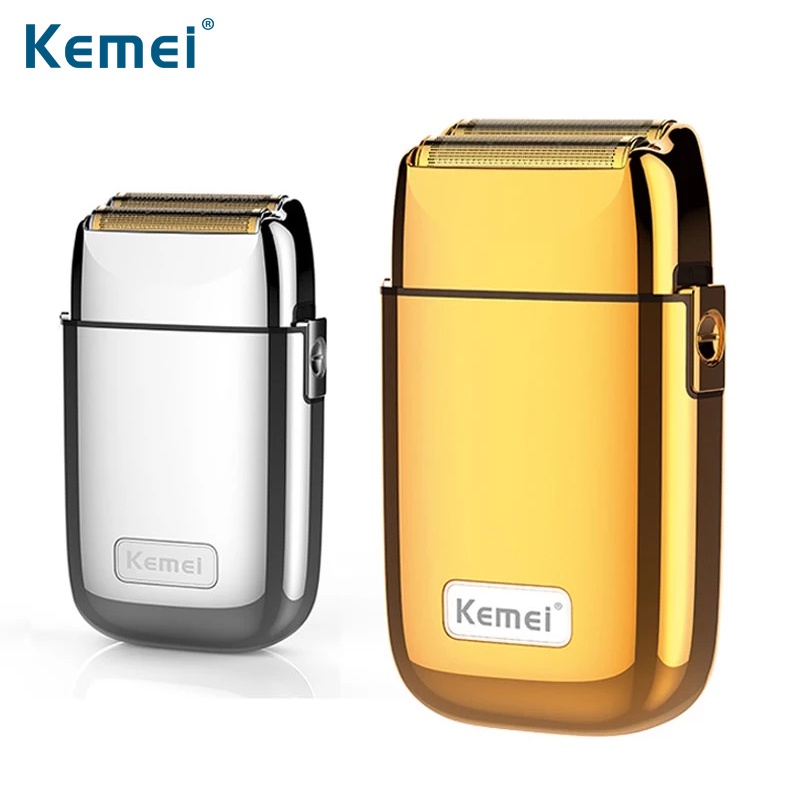 Kemei Full Metal Electric Men's Foil Shaver Razor USB Rechargeable ...