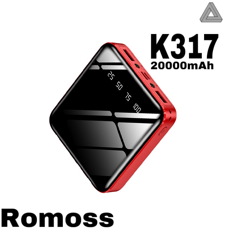 Romoss K317 POWERBANK 20000mah Back Up Charging Portable Mini Power ...
