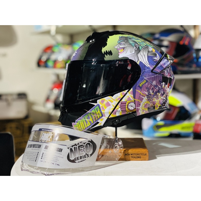 Spyder Neo Force Monstar Modular Dual Visor Helmet with Free Clear ...