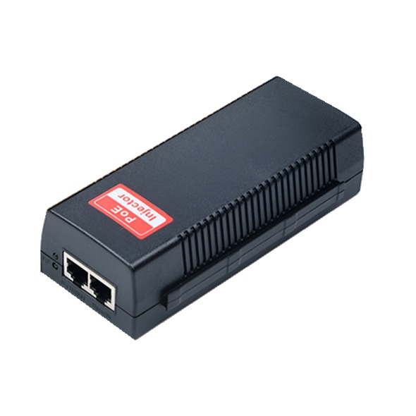 30W 10/100/1000Mbps Gigabit Single Port PoE Injector ethenet power ...