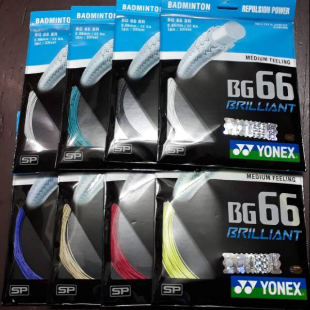 Original Yonex BG66 Brilliant BG 66 B Badminton Strings | Shopee ...