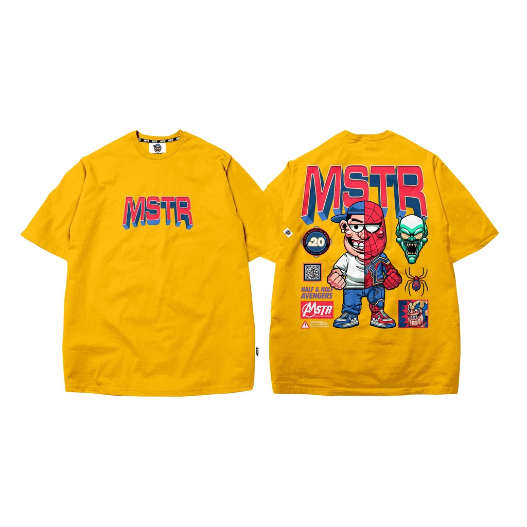 MSTR CO. - Q2 COLLECTION "SPIDER" Men T-Shirt (Golden Yellow) | Shopee ...