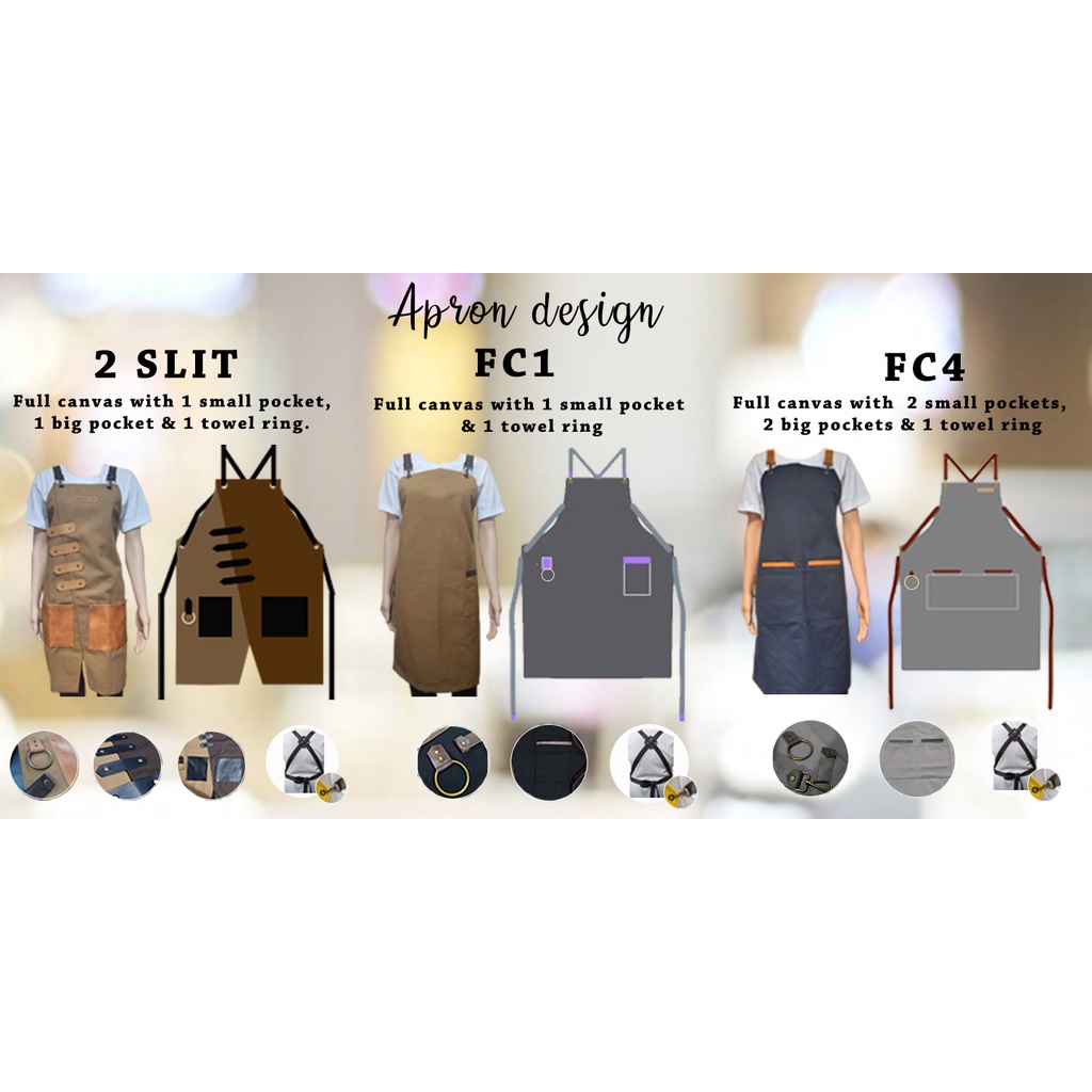 Personalized Work Bib Apron for Men & Women Bartender, Barista, Barbers ...