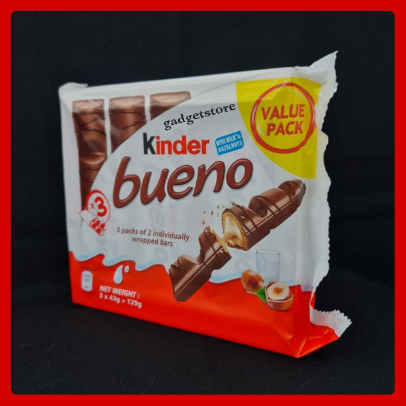 Kinder Bueno Value Pack contains 129 grams | Shopee Philippines
