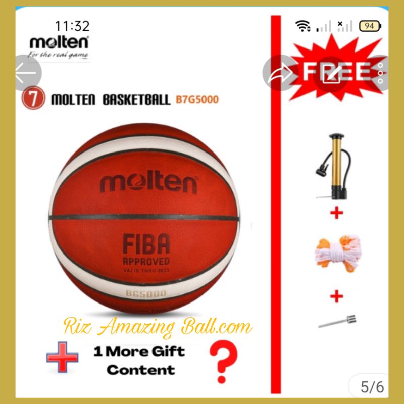 Authentic Molten BG5000 Basketball (New Model) Genuine Original for ...