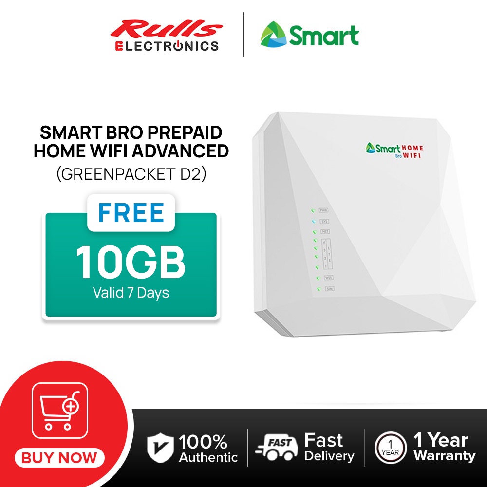 Smart Bro Prepaid Home WiFi Advanced (Greenpacket D2) with FREE 10GB ...