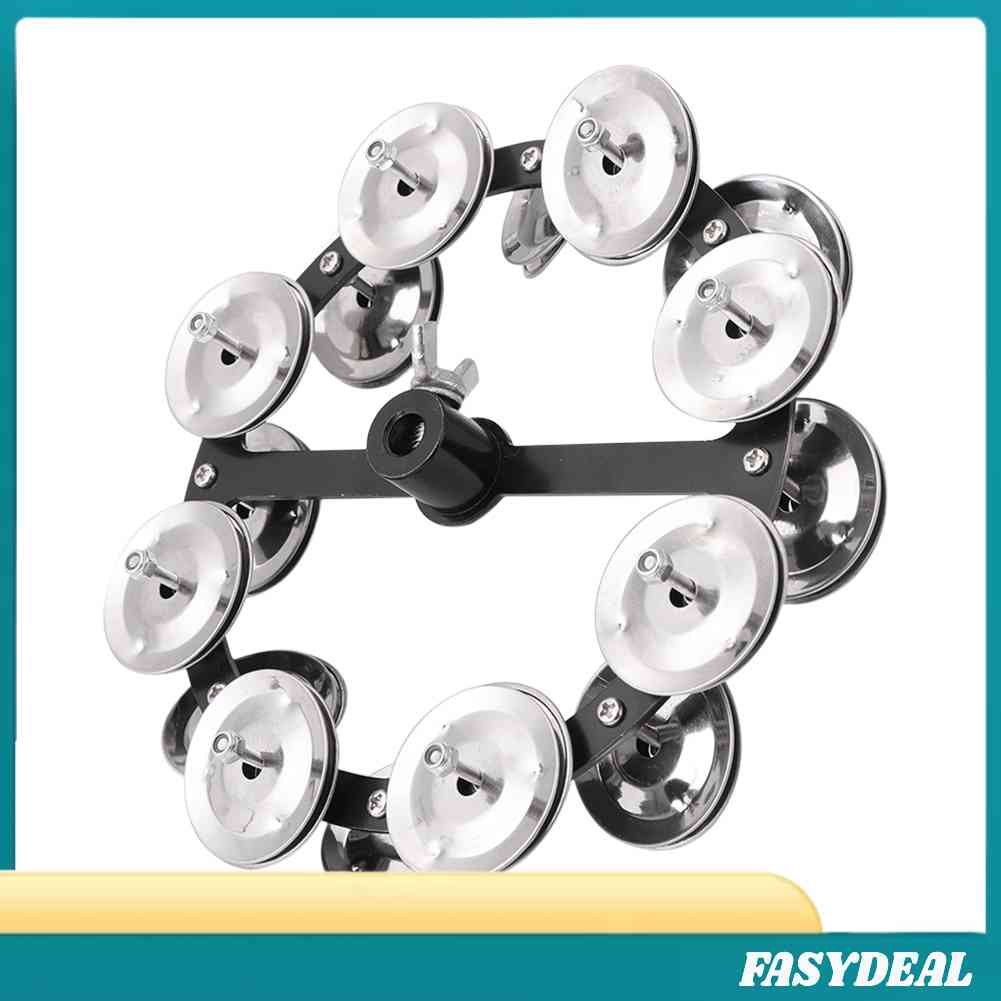 Drum Cymbals Hi Hat Tambourine Bells with Row Jingles Percussion ...