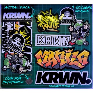 Krown Manila OUTDOOR Sticker Pack (For FLAT and Clean surfaces ONLY ...