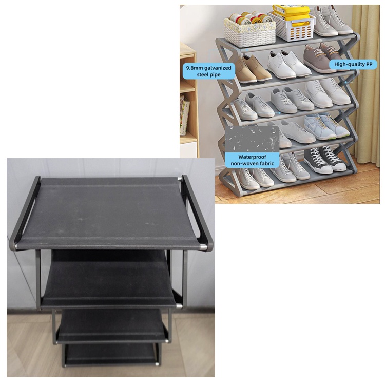 New Waterproof 4 Layers Shoe Rack Shoes Decor Shelf Organizer | Shopee ...