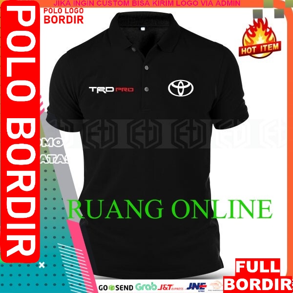 Polo Embroidery Toyota TRD Pro 4x4 CH-R Hilux Racing Motorsport T-Shirt ...