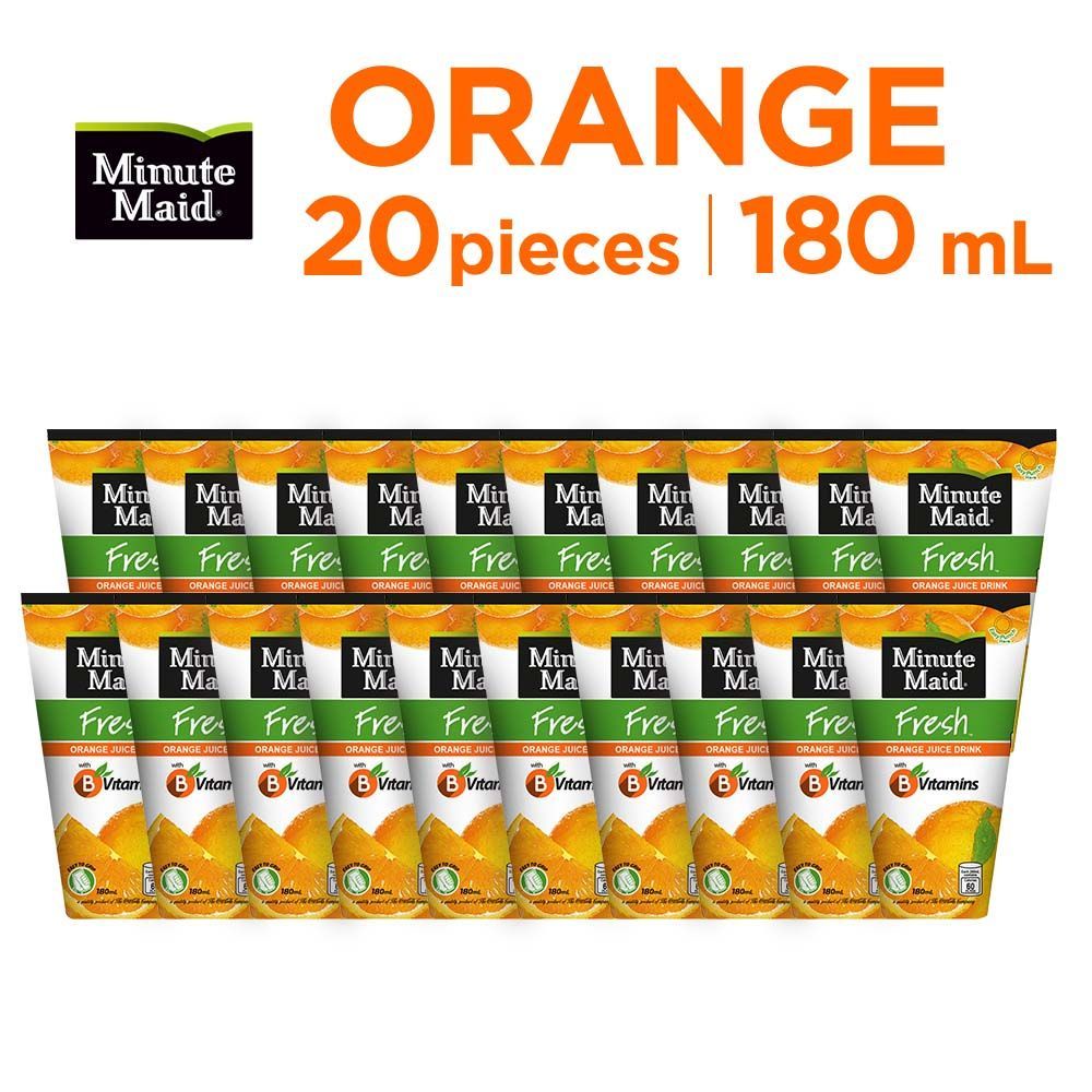 Minute Maid Fresh Orange 180mL - Pack of 20 | Shopee Philippines