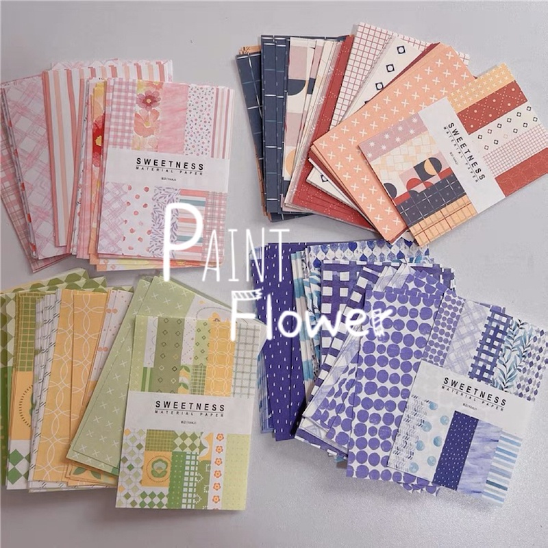 Material Paper Sweet Supplement Series Korean Light Retro Pocket ...