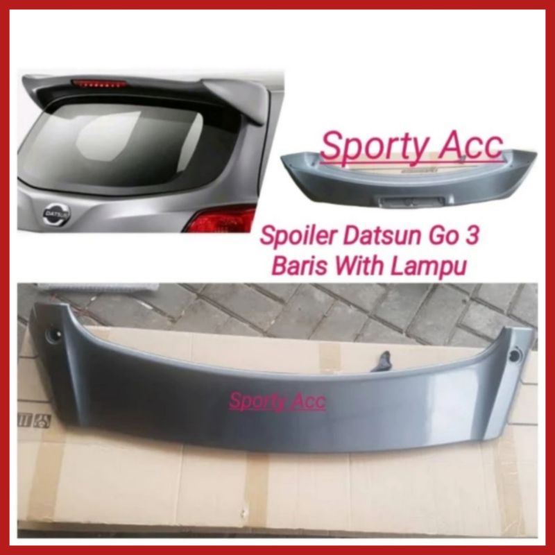 Datsun 3-row Car Wing Spoiler+Brake Light | Shopee Philippines