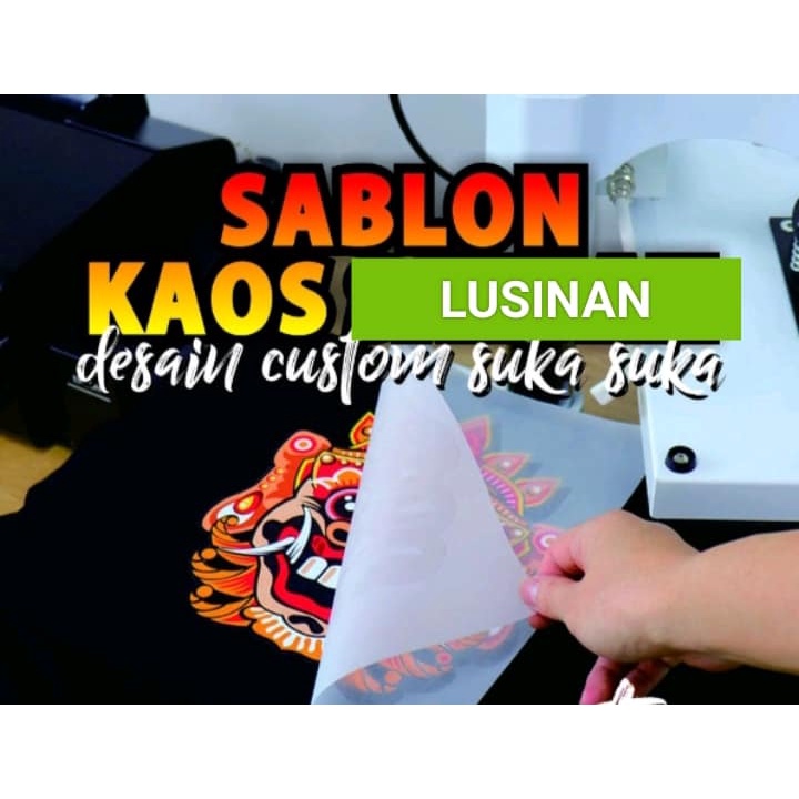 Sablon t-shirt / sablon plain t-shirt / custome sablon t-shirt ...