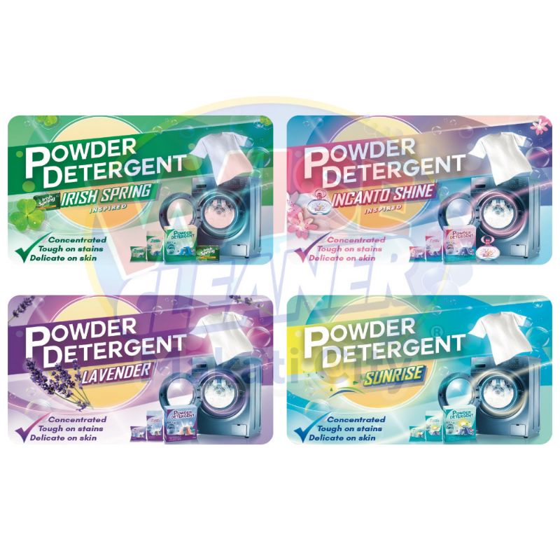 10PCS UNCUT STICKER LABEL FOR POWDER DETERGENT | Shopee Philippines