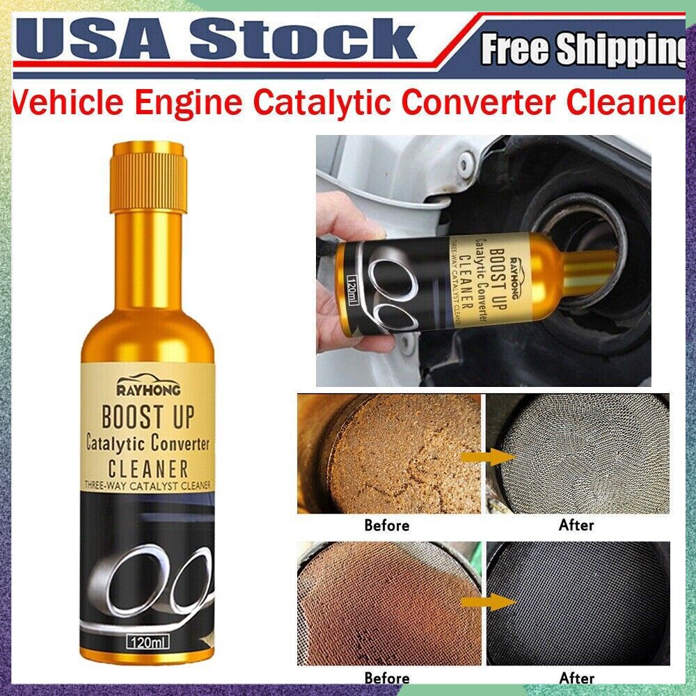 120ML Boost Up Catalytic Converter Cleane Engine Booster Cleaner Tool ...