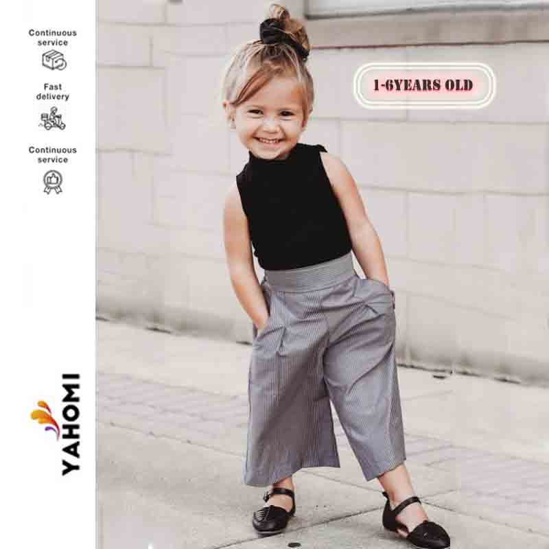 【ZXT】Terno For Kid Girl 1-6 Years Old ootd Girl Sleeveless High Neck ...