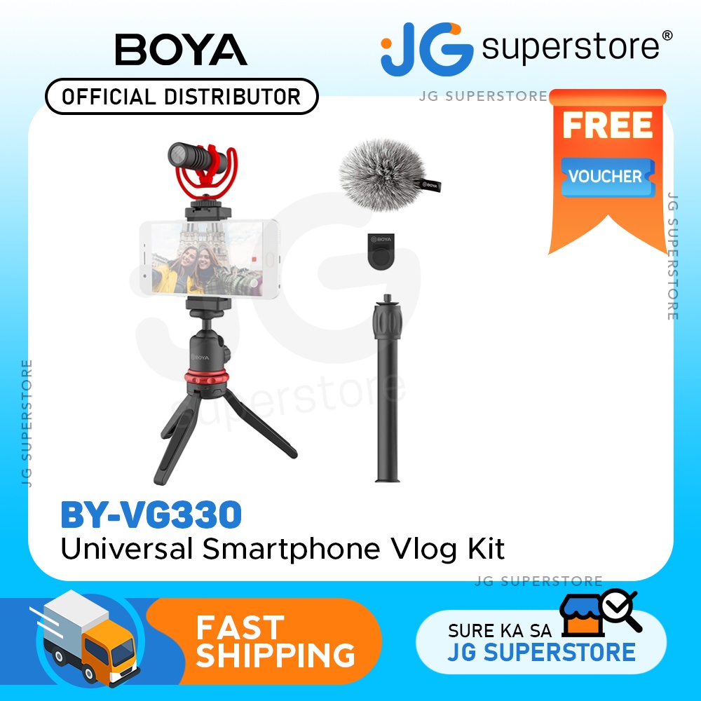 [CLEARANCE] Boya BY-VG330 Vlogger Kit Video Rig w Mic, Mini Tripod ...