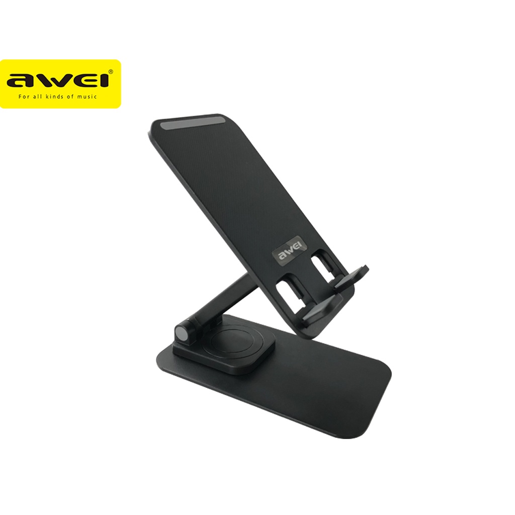 Awei X44 Folding Desktop Phone Stand Non-Slip Base Adjustable Phone ...