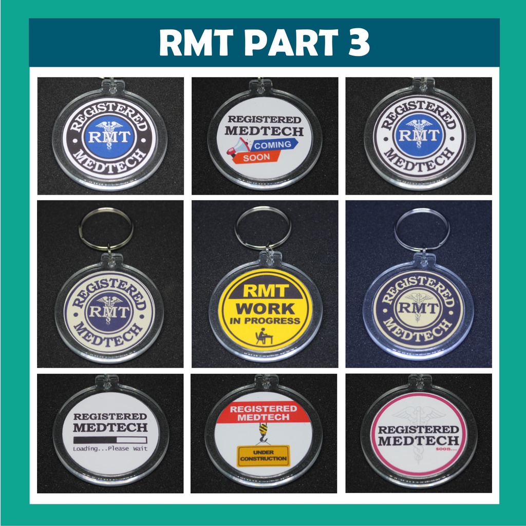MedTech Keychain for Students and Professionals (RMT) - PART 3 | Shopee ...