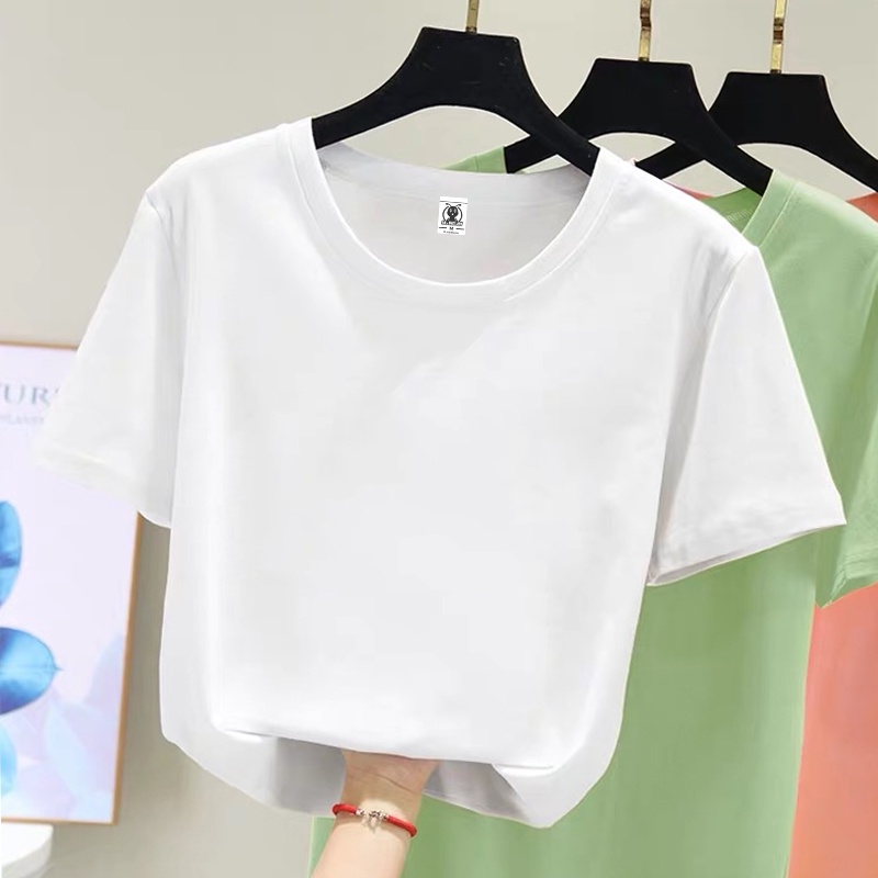 COD unisex cotton plus size tshirt for women on sale plain oversized ...