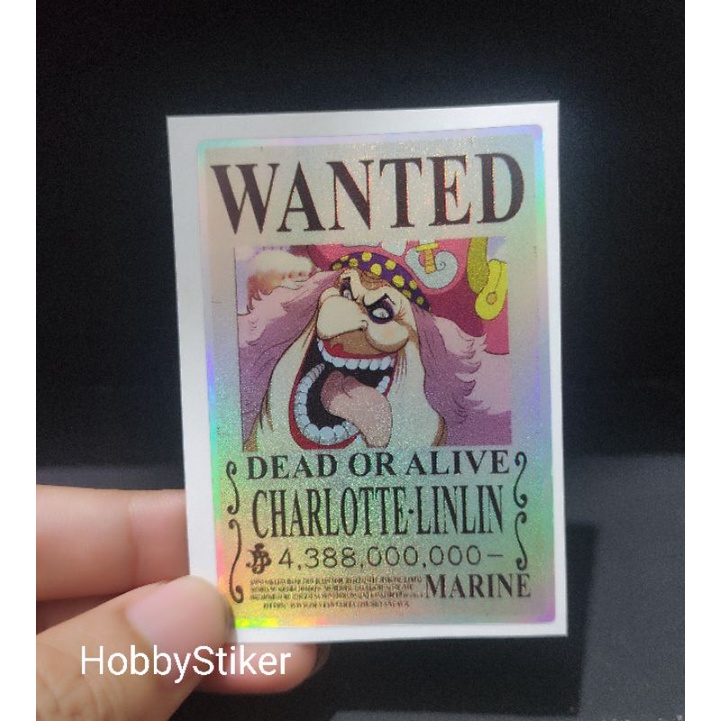 Bounty one piece premium chrome anime sticker - Big Mom charlotte ...