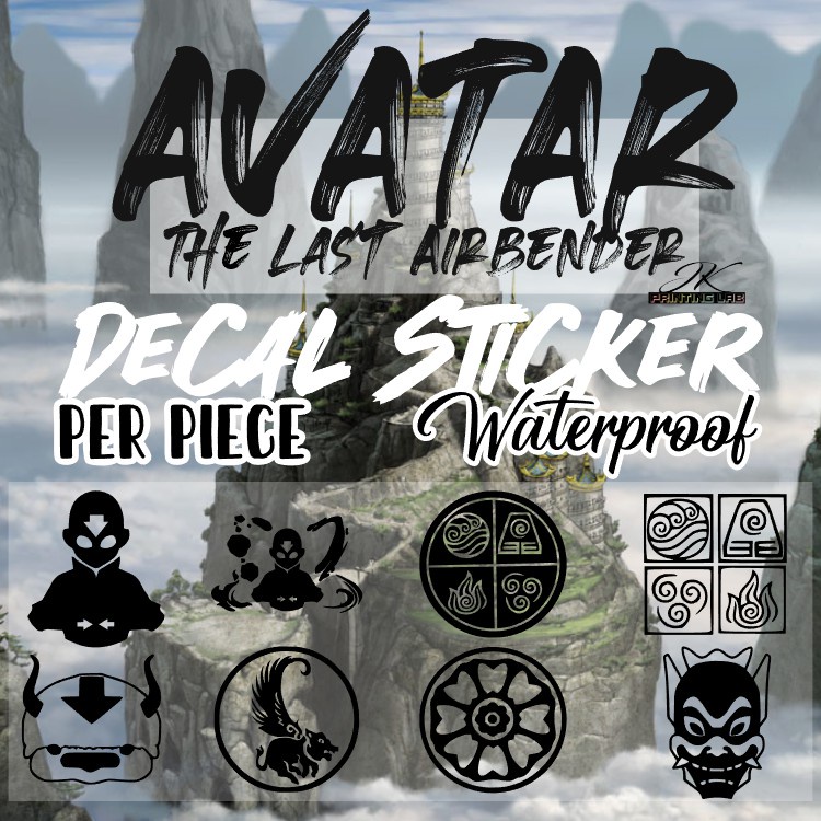 Avatar The Last Airbender Decals [1 PIECE] | Shopee Philippines