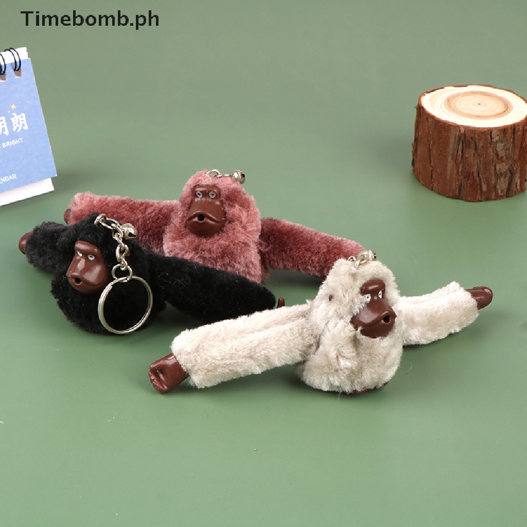 Valentine's Day Gift // Cute Girl Plush Fur Monkey KeyChain Orangutan ...