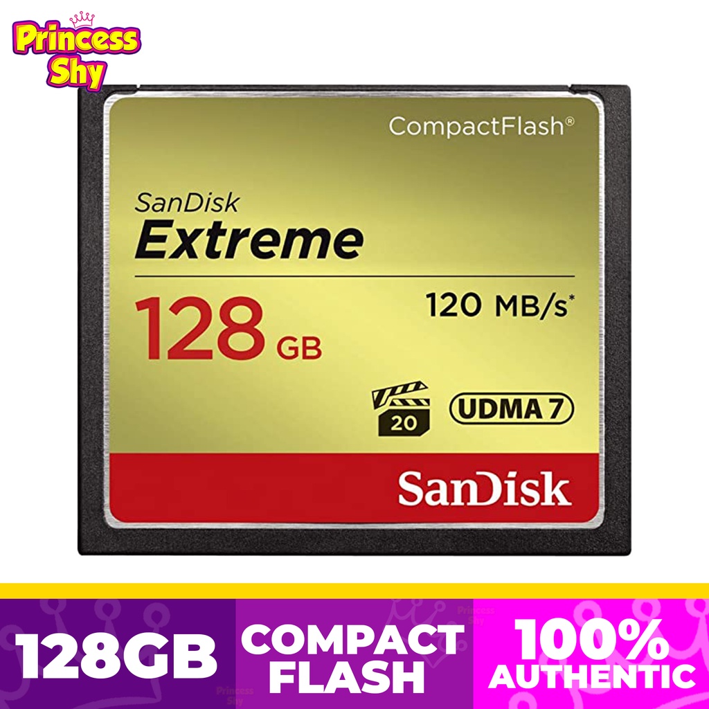 SanDisk Extreme 128GB Compact Flash Memory Card SDCFXSB-128G | Shopee ...