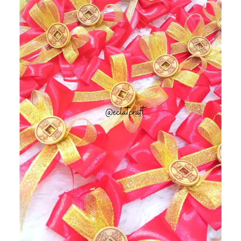 Ready Chinese New Year Parcel Hampers Decorative Ribbons CNY | Shopee ...