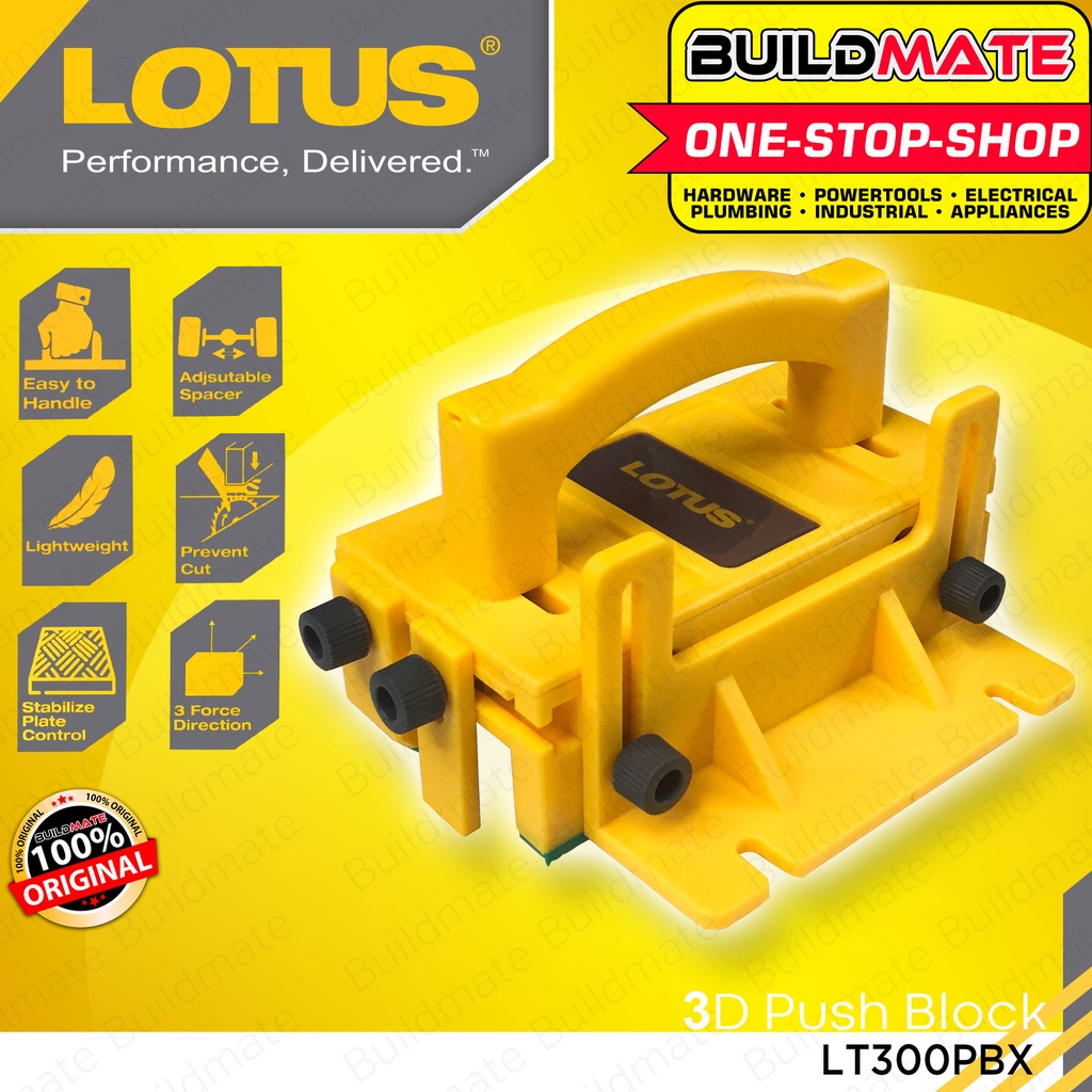 LOTUS 3D Push Block for Table Saw Router Jointer & Band Saw Machine ...