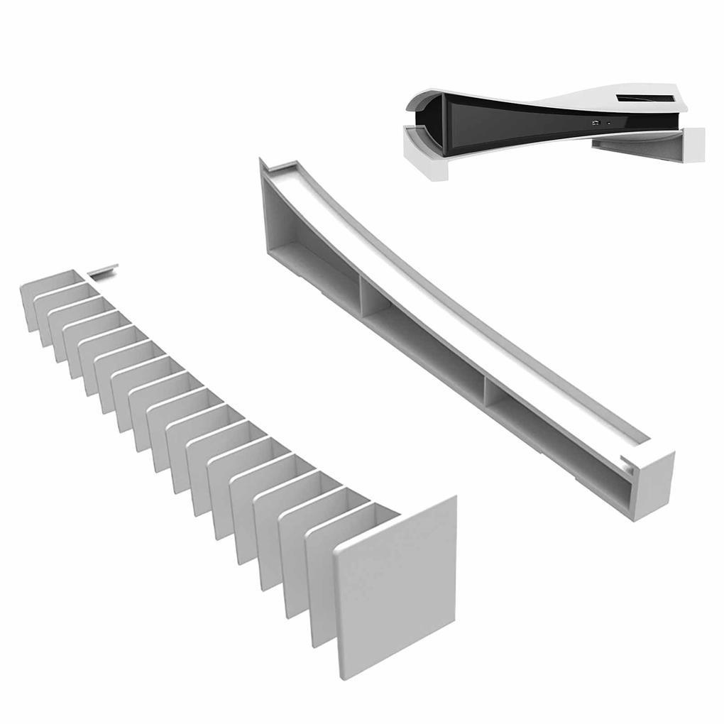 Game Console Holder Horizontal White Plastic Console Organizer ...