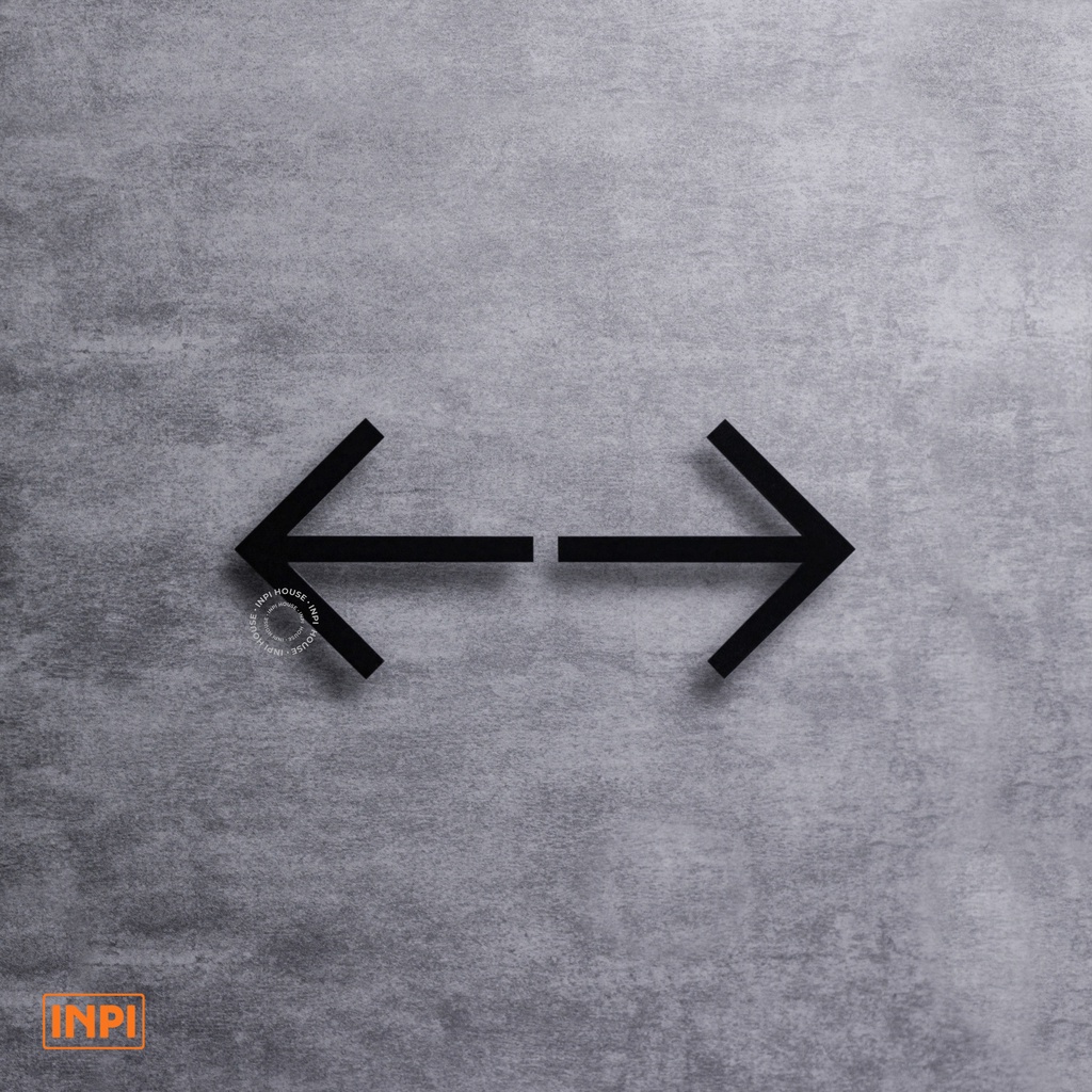 Cafe Door Arrow Sign Acrylic Glass Door Arrow Marker - INPI House ...
