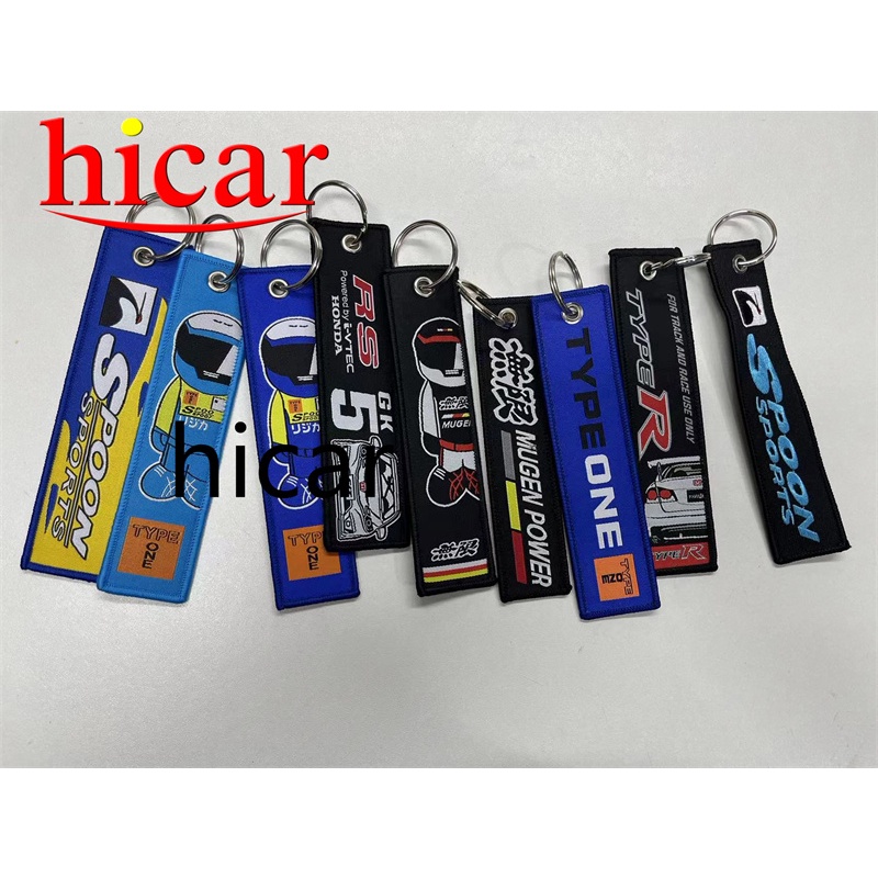 Mugen Racing Key Ring Embroidery Keychain Luggage Tag for Honda ...