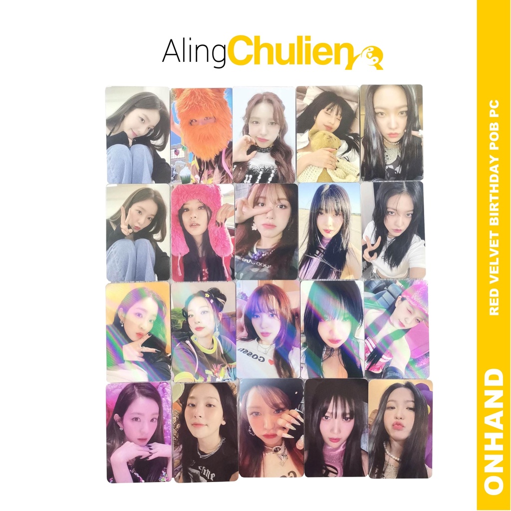 Red Velvet Birthday Official POB Photocard Applemusic Ktown4u Soundwave ...
