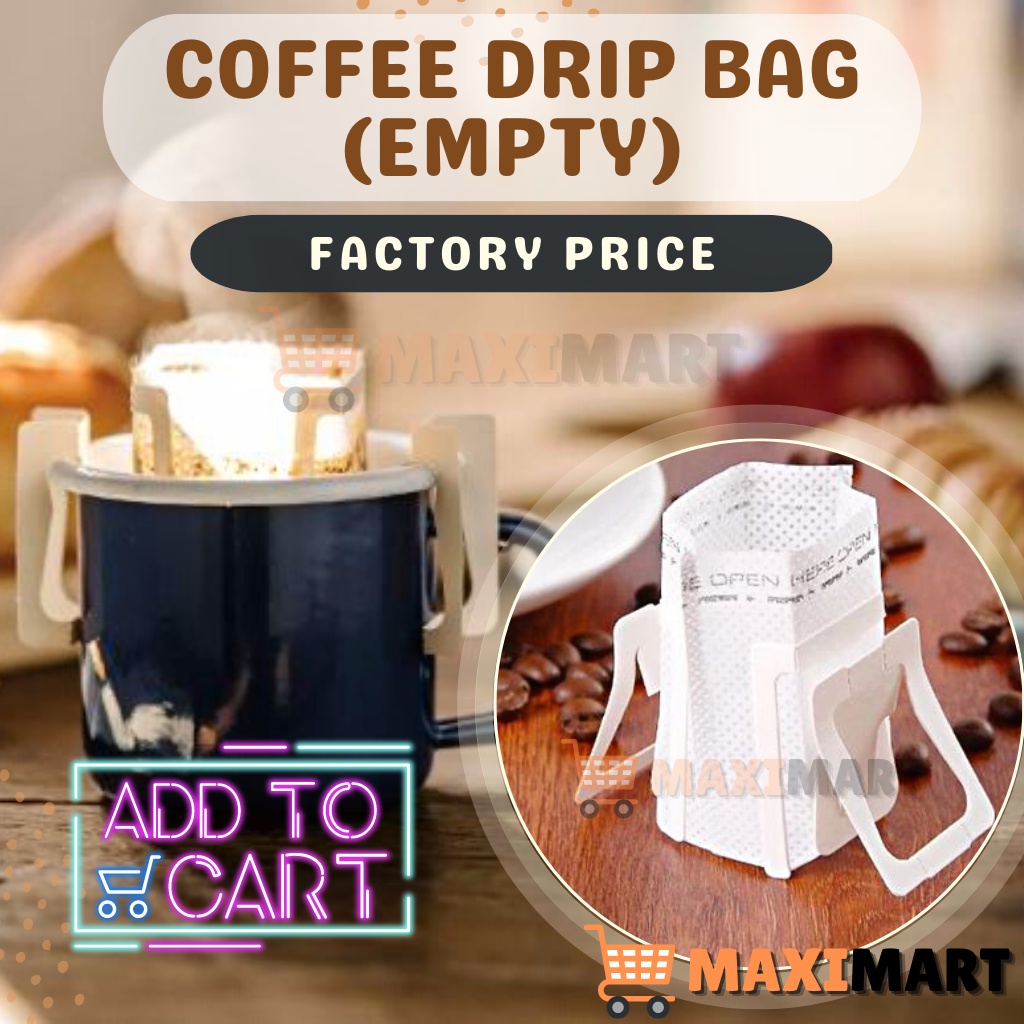 SALE coffee drip bag empty 50/100pcs - Coffee Drip Filter Bag Paper ...