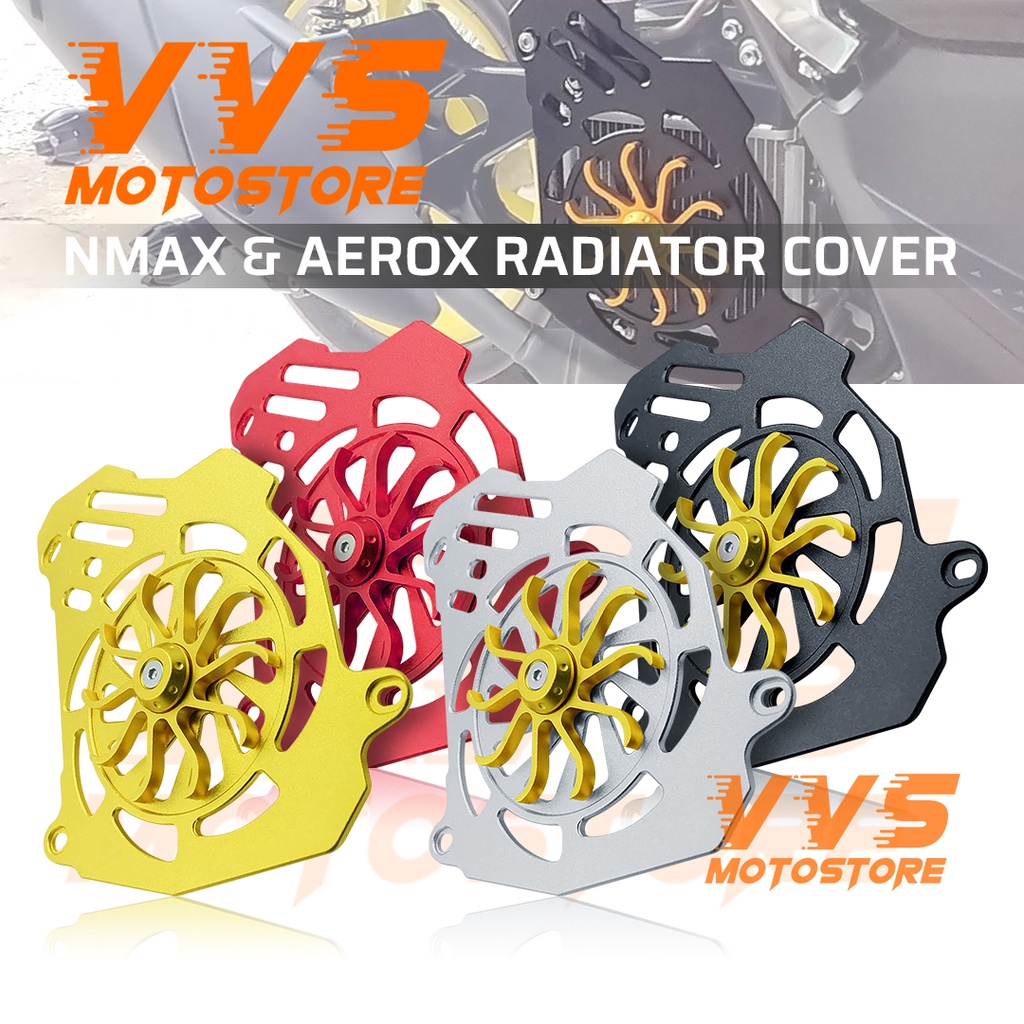 Nmax & Aerox Radiator Cover Made in Thailand CNC Aluminum Alloy ...