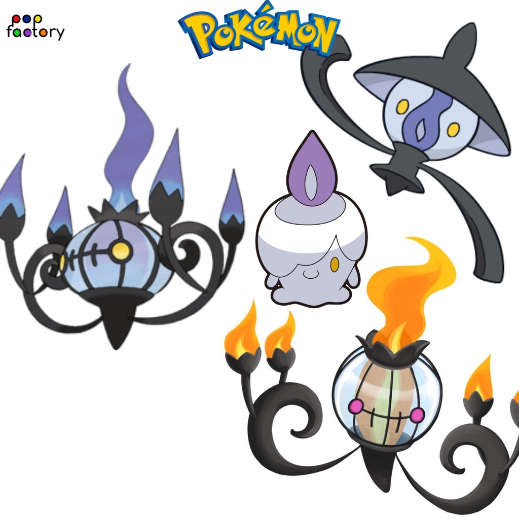 Litwick , Lampent & Chandelure Pokemon Cards TCG (5th Gen Pokemon ...