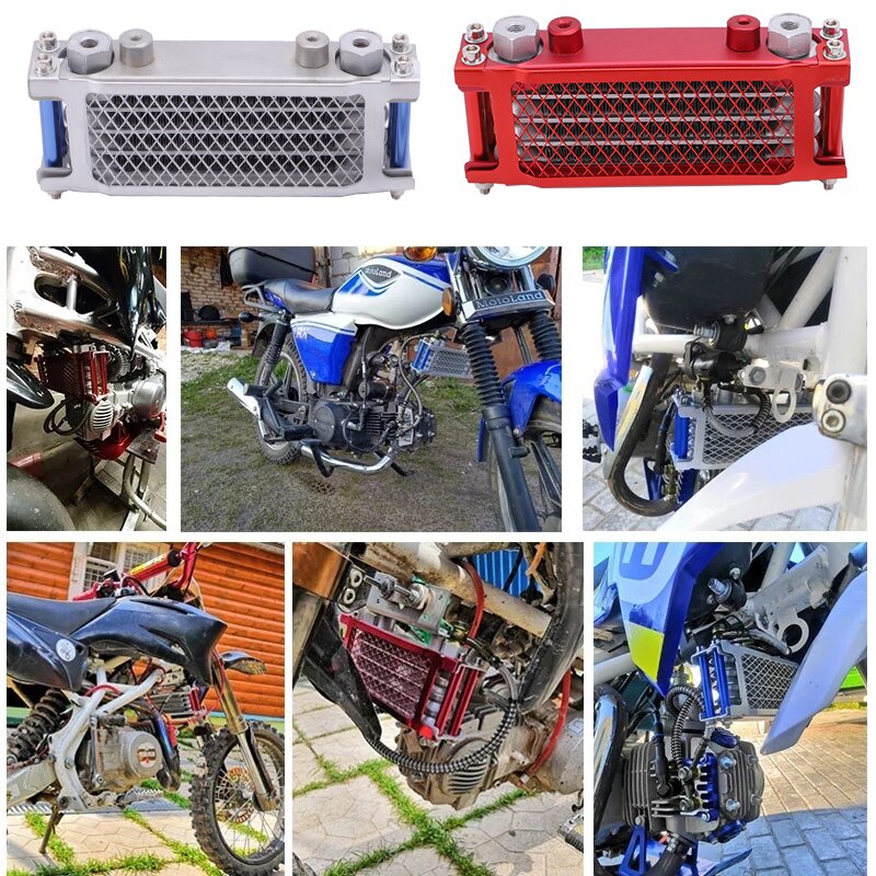 Universal Powone Motorcycle Oil Cooling Cooler Radiator Oil Cooler For ...